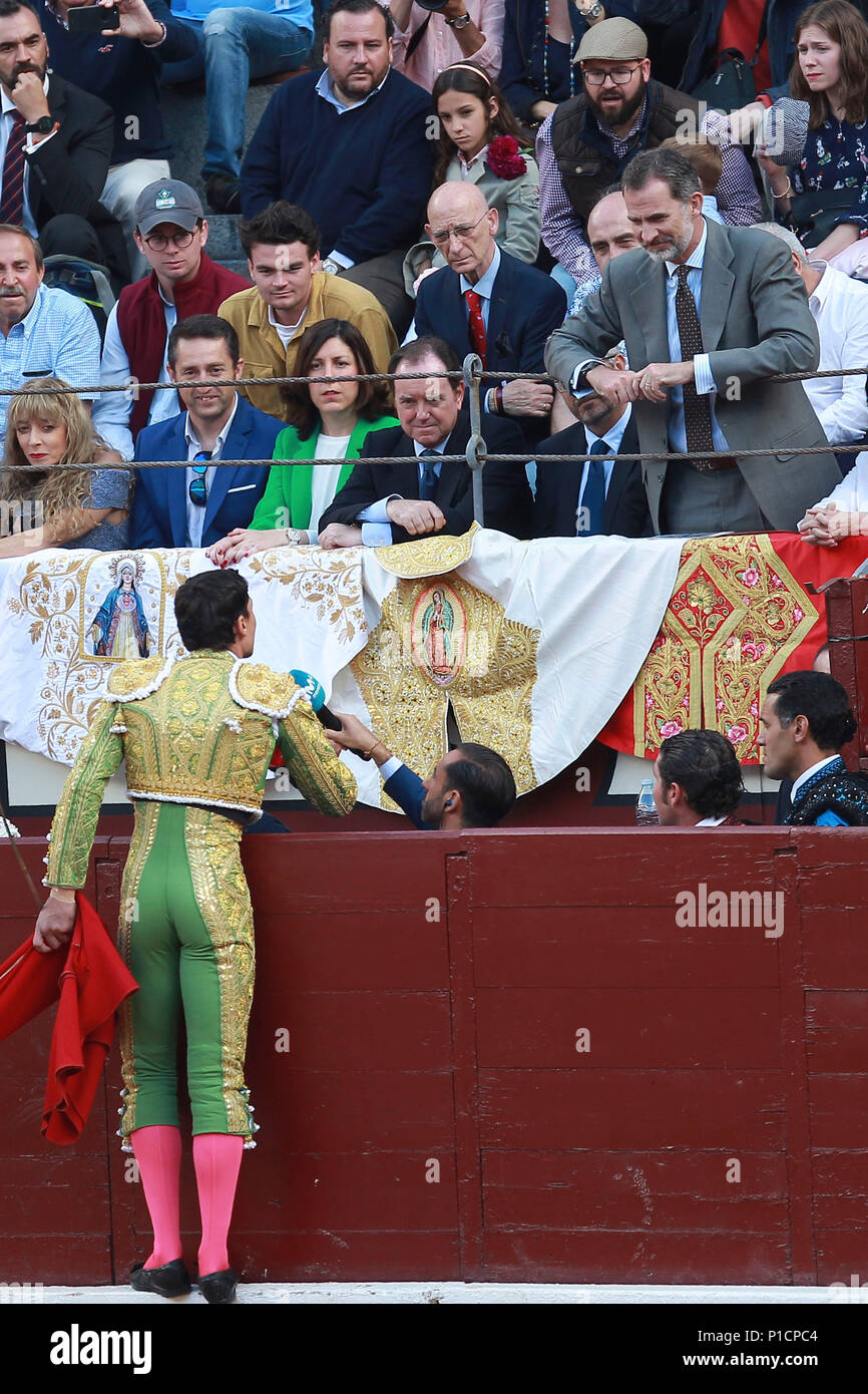 Paco Urena and King Felipe VI. from Spain at the San Isidro ...