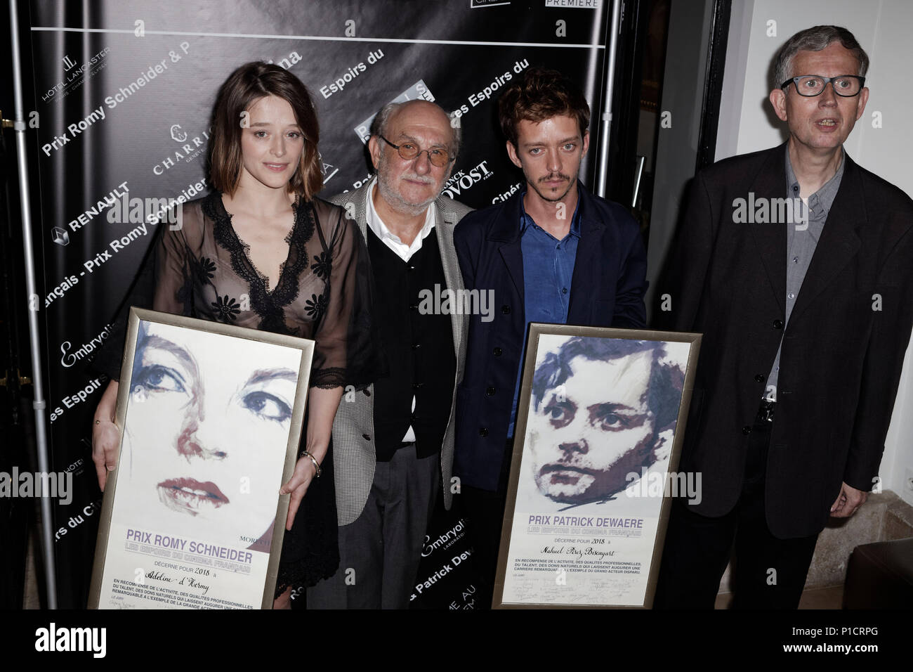 Paris, France. 11th June, 2018. Adeline d’Hermy, Frederic Vidal and ...