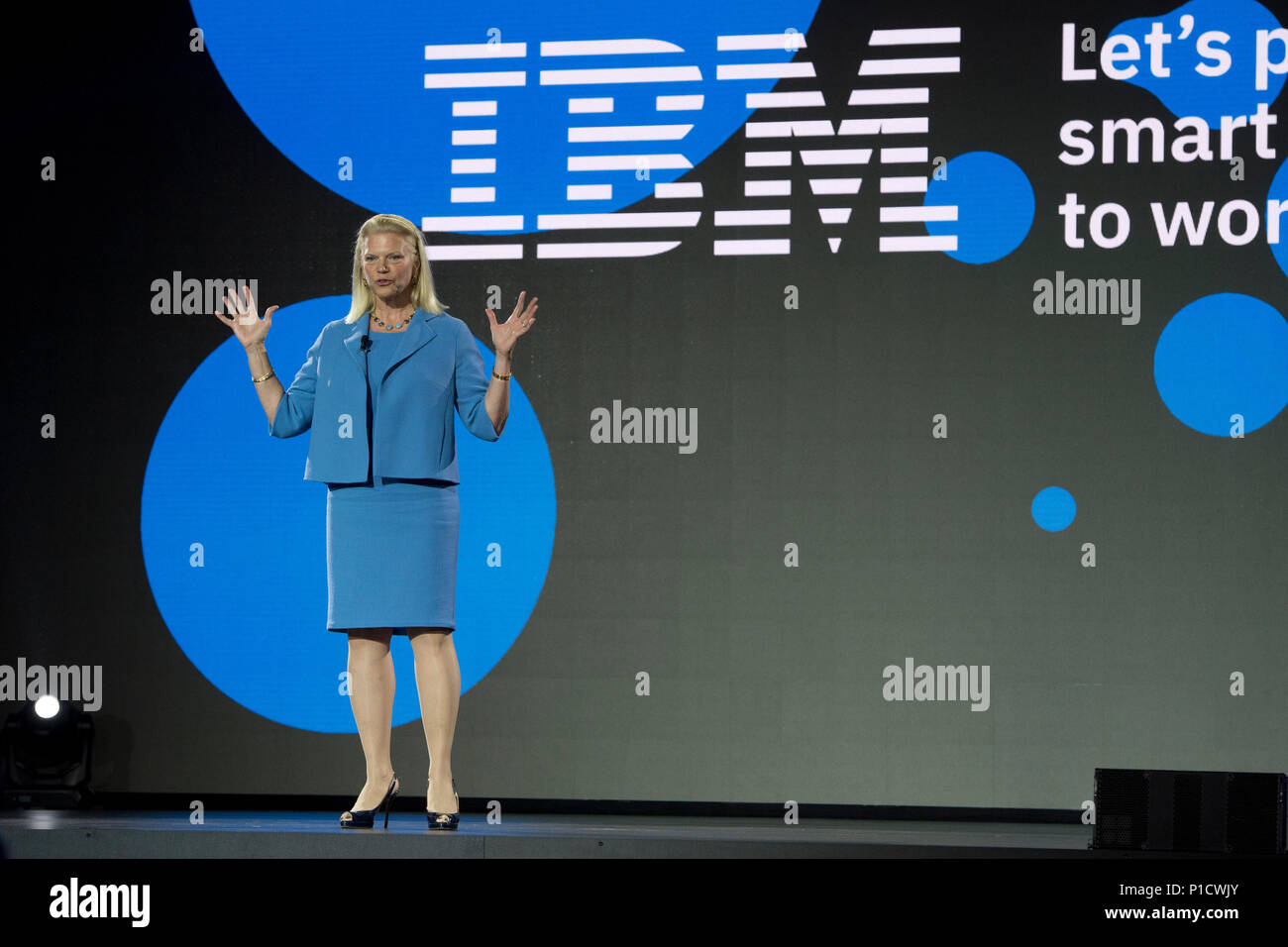 Hanover, Deutschland. 11th June, 2018. Ginni ROMETTY, CEO and President ...