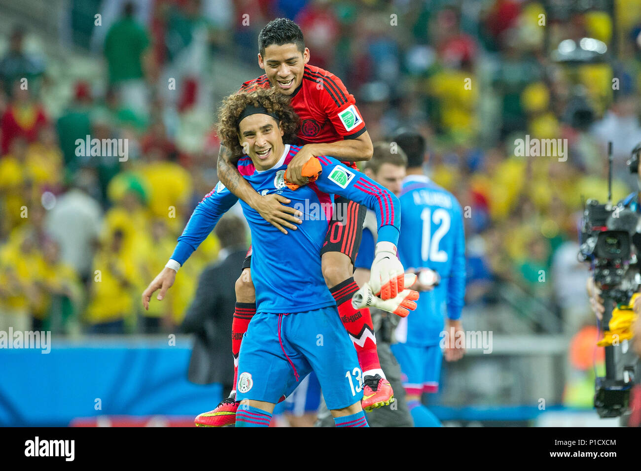 Mexico goalkeeper guillermo ochoa 13 hi-res stock photography and ...