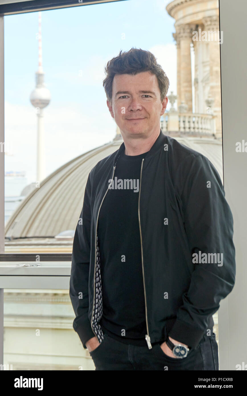 12 June 2018, Berlin, Germany: The British Singer Rick Astley standing ...