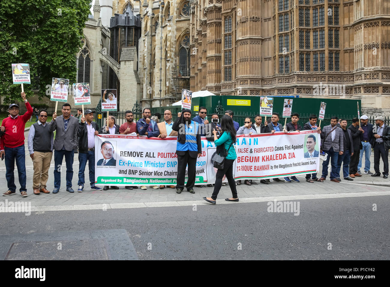Westminster, London, UK, 12th June 2018. Members and affiliates of the ...