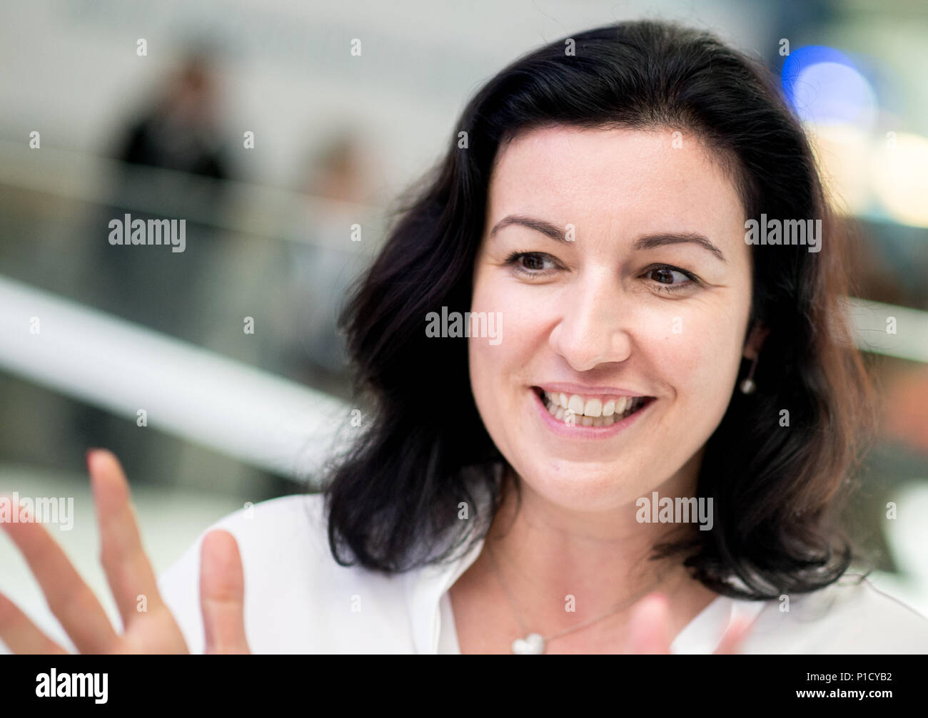 12 June 2018, Germany, Hanover: Dorothee Baer, German minister of state ...