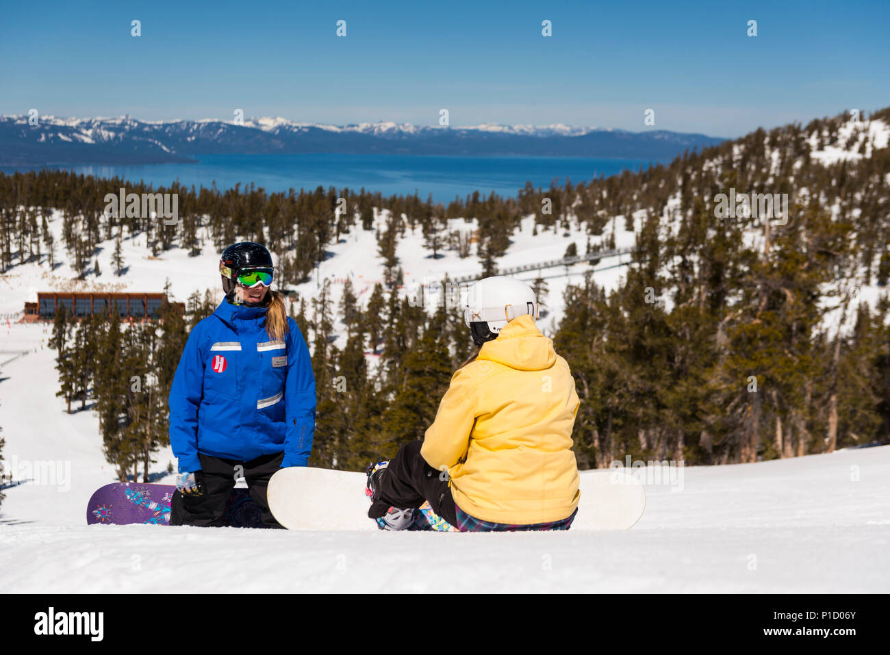 Snowboard lesson hi-res stock photography and images - Alamy