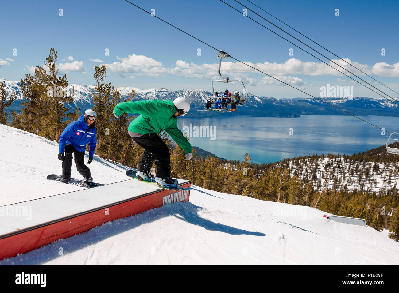 Snow skiing heavenly ski resort hi-res stock photography and images - Alamy