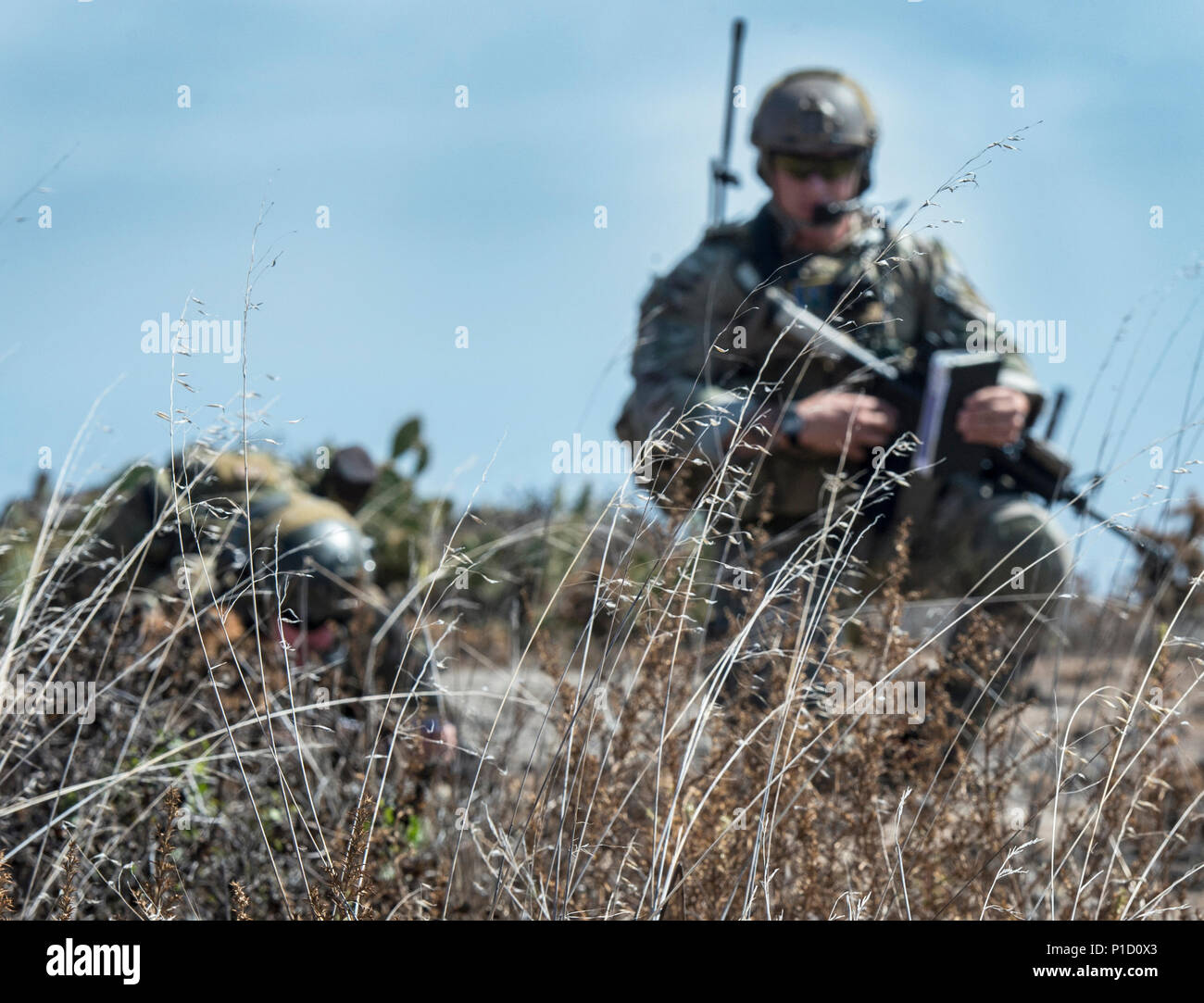 Personnel with the U.S. Air Force's 116th Air Support Operations ...