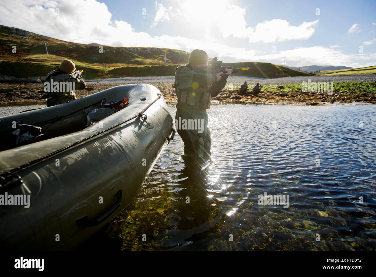 U.S. Marines with 2nd Air Naval Gunfire Liaison Company (2d ANGLICO ...