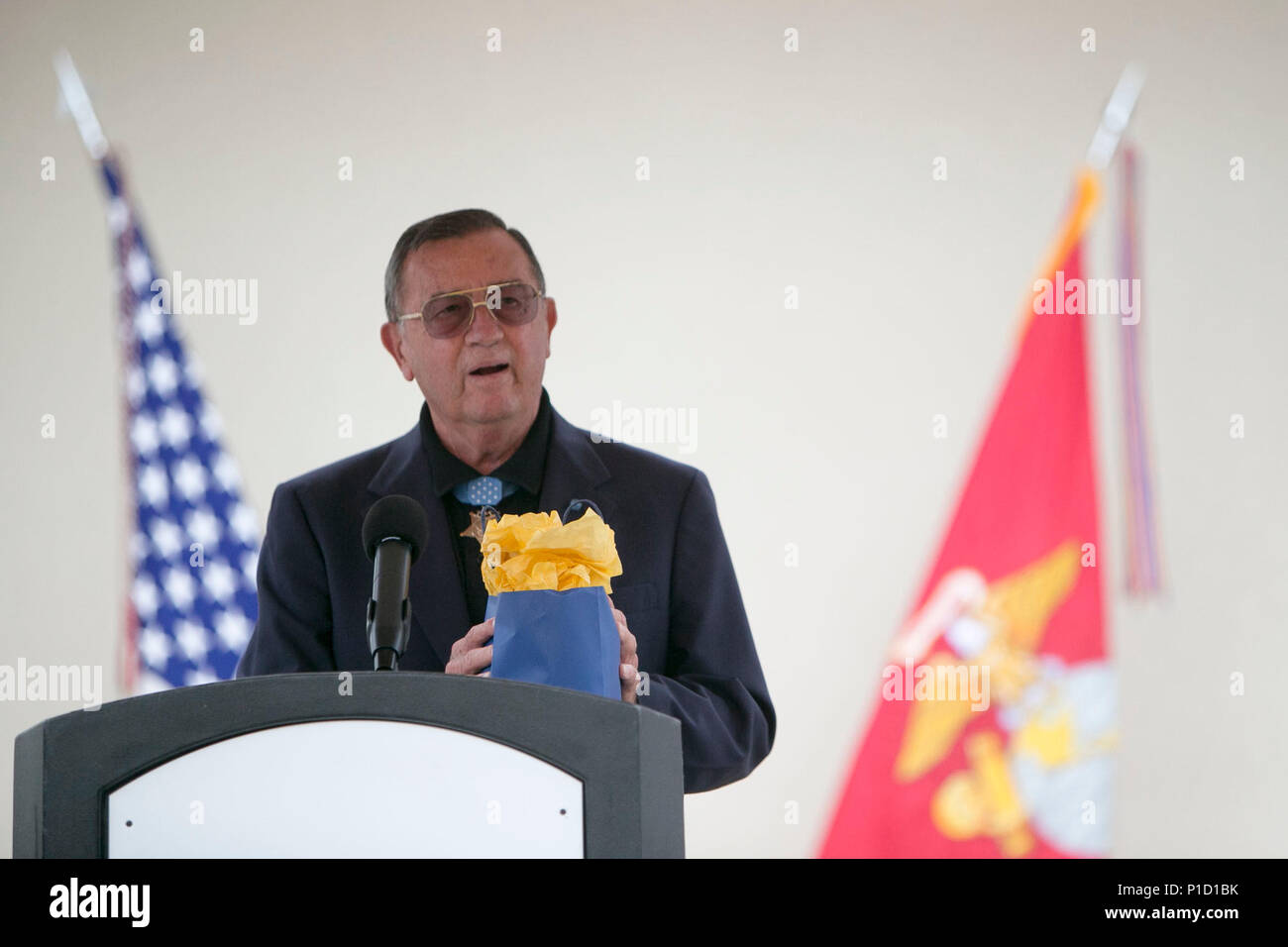 U.S. Marine Corps Medal of Honor recipient Col. Jay Vargas (retired ...