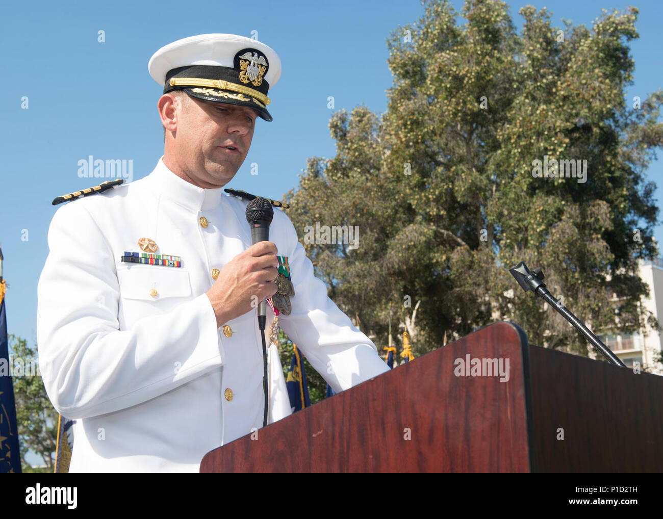 Commanding officer of the southern diving group hi-res stock ...