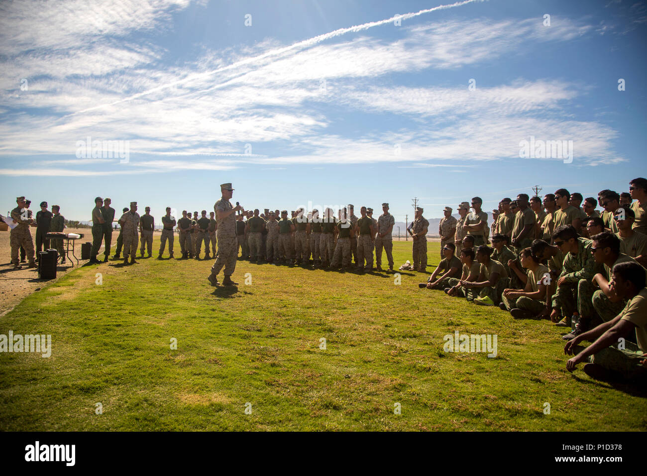 U.S. Marine Corps Lt. Col. Erick Clark, commanding officer, 1st ...