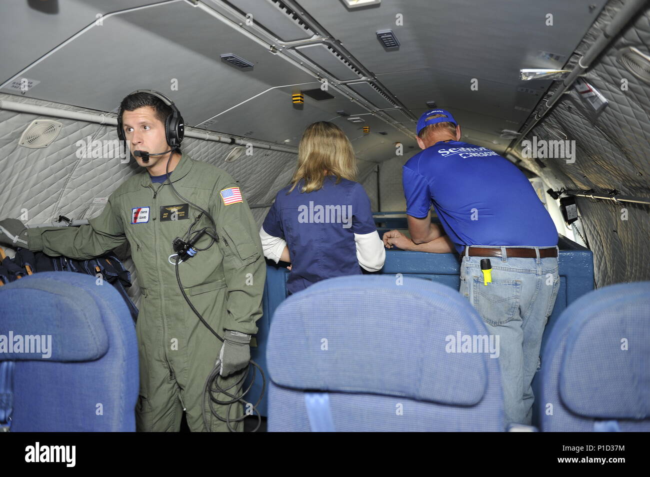 U.S. Coast Guard Petty Officer 3rd Class Joseph Peragine tells the ...