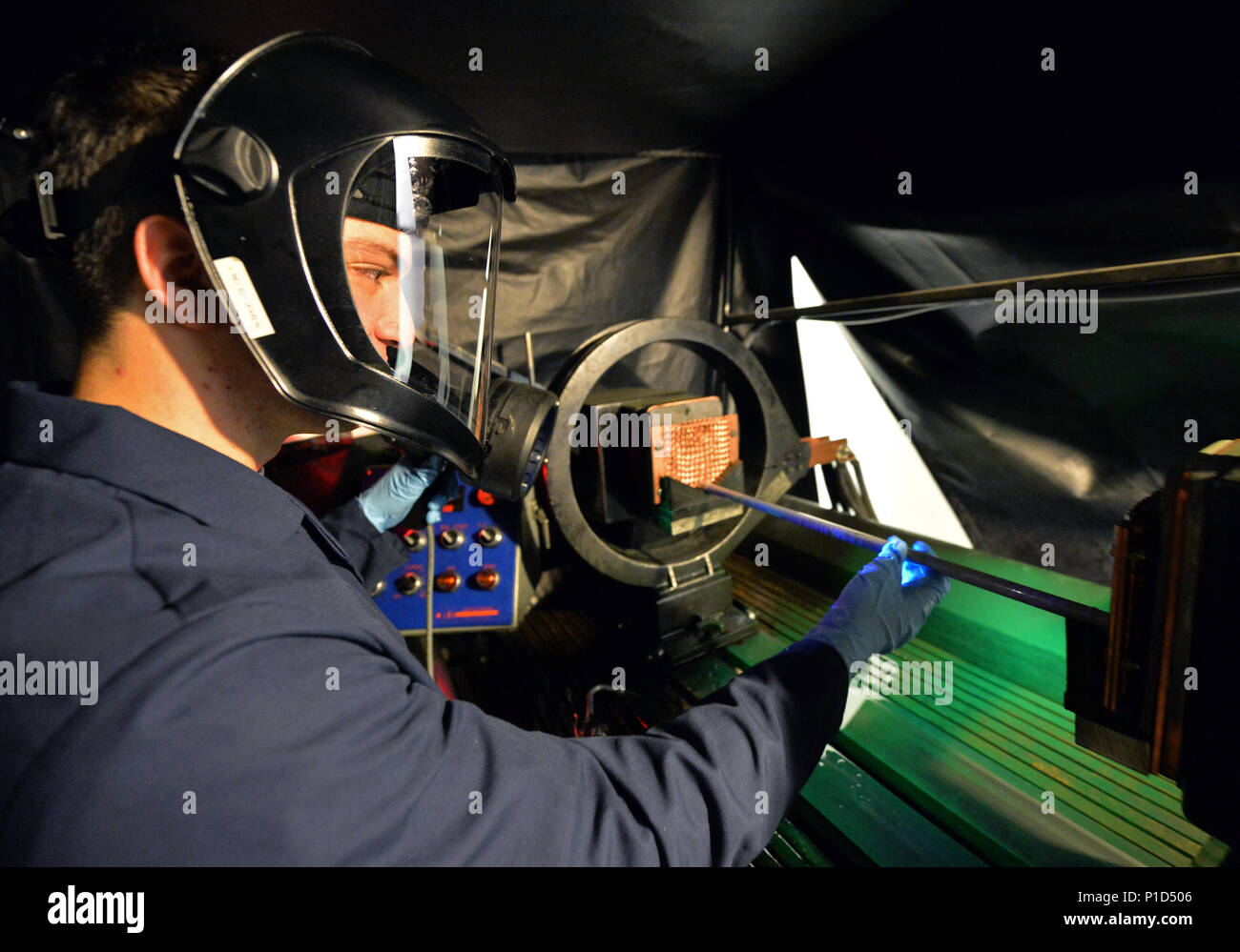 Airman 1st Class Brian Sheldon, a non-destructive inspection journeyman ...