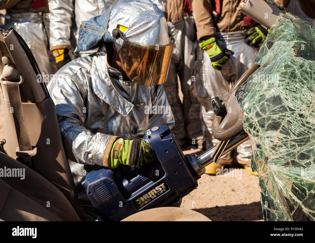 U.S. Marine Corps Private First Class Dylan Rust, an aircraft rescue ...