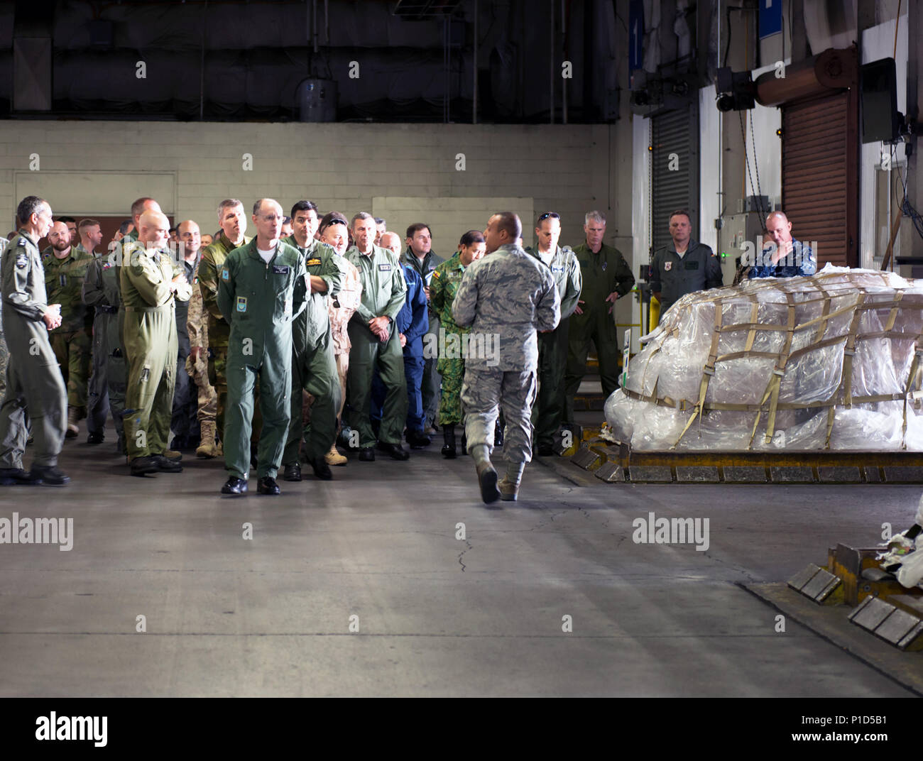 U.S. Air Force Senior Airman Gregory Adams, 60th Aerial Port Squadron ...