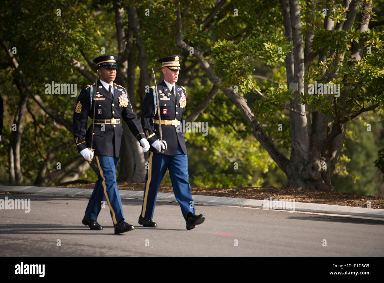 Members of the 3d U.S. Infantry Regiment (The Old Guard) prepare for a ...