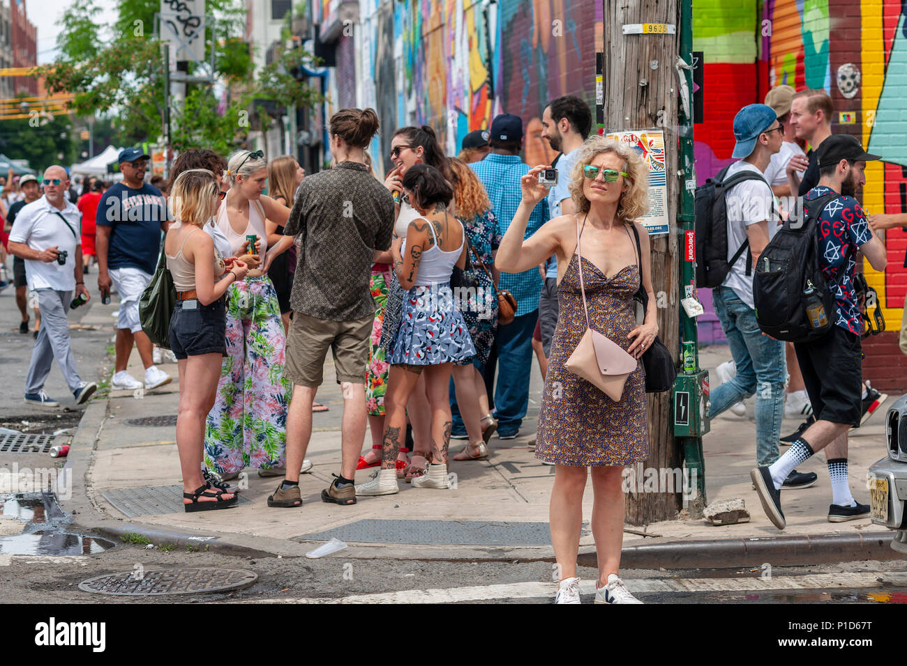 Thousands pour into Bushwick, Brooklyn in New York for the annual ...