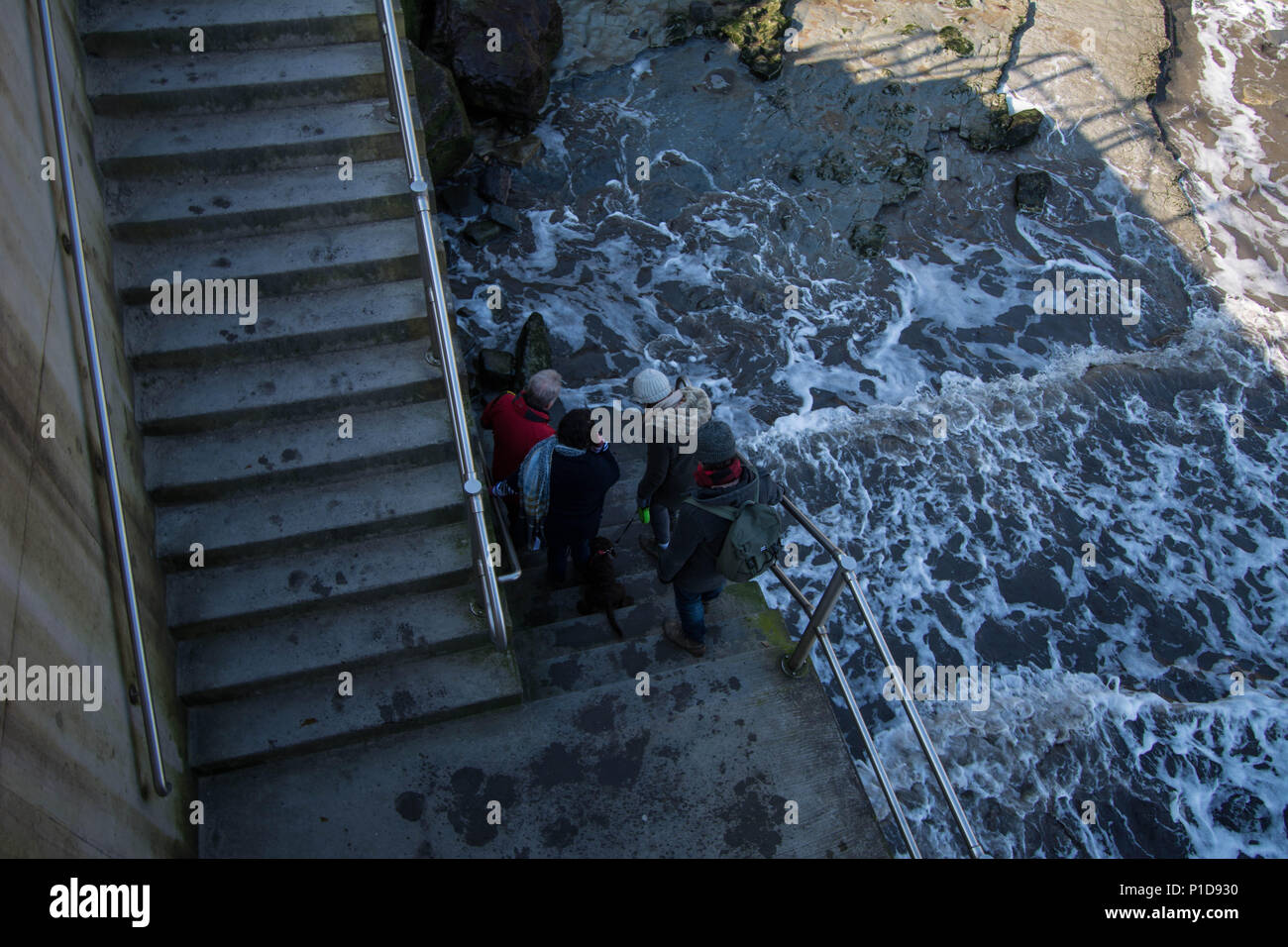 Lime Regis England water stream fast running water rail danger ...