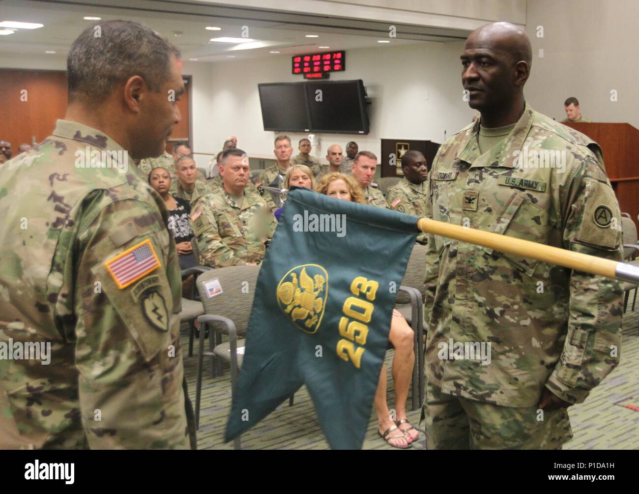 Lt. Gen. Michael Garrett (left), U.S. Army Central commanding general ...