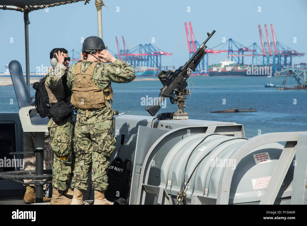 161016-N-DQ840-015 SUEZ CANAL (Oct. 16, 2016) Petty Officer 1st Class ...