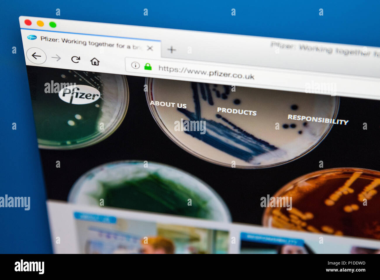 LONDON, UK - MAY 23RD 2018: The homepage of the official website for ...