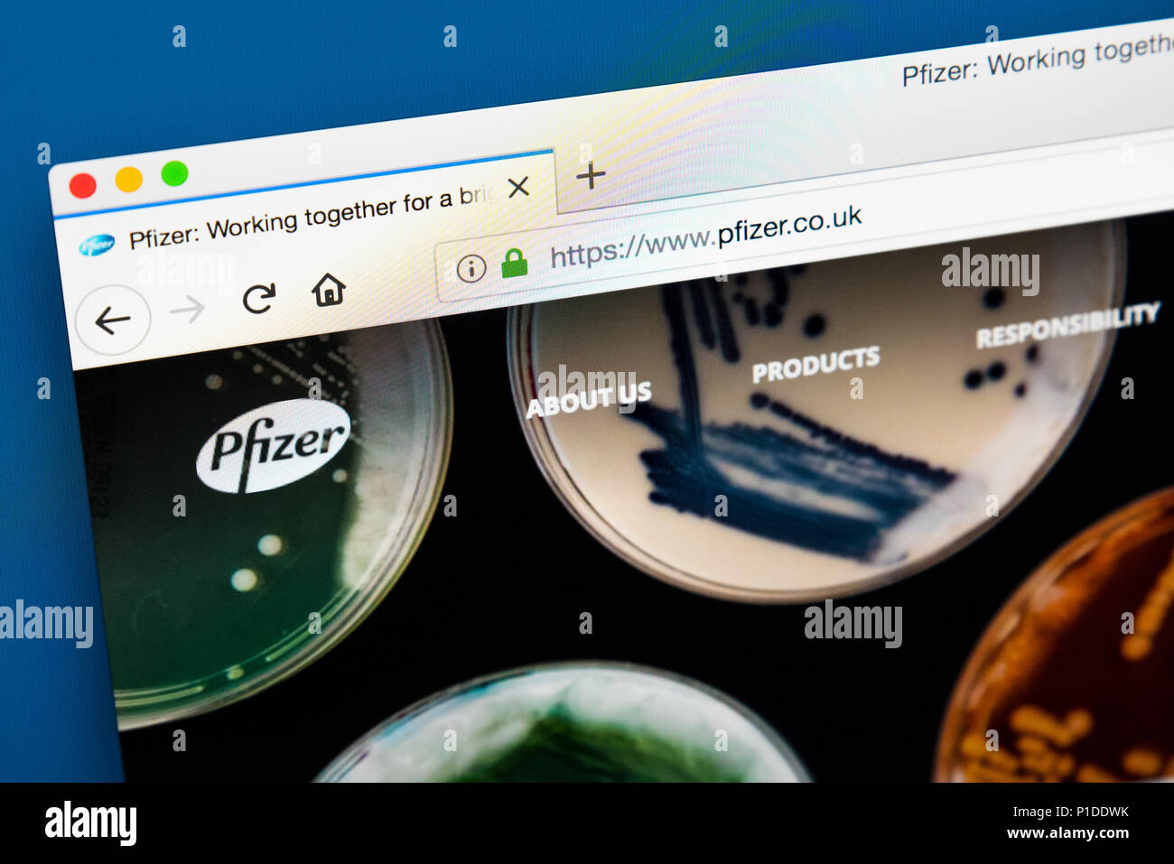 LONDON, UK - MAY 23RD 2018: The homepage of the official website for ...