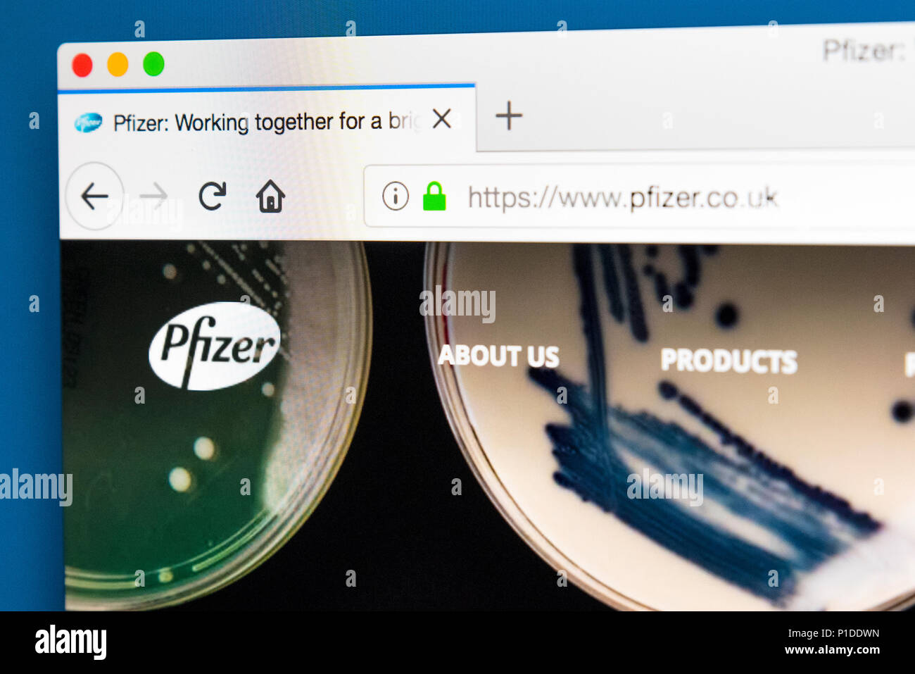 LONDON, UK - MAY 23RD 2018: The homepage of the official website for ...