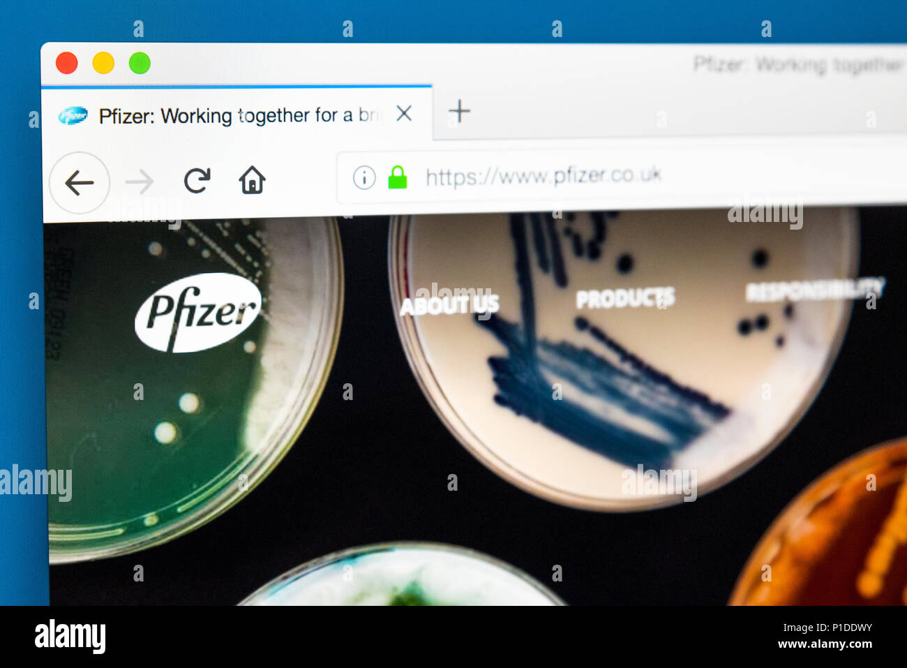 LONDON, UK - MAY 23RD 2018: The homepage of the official website for ...