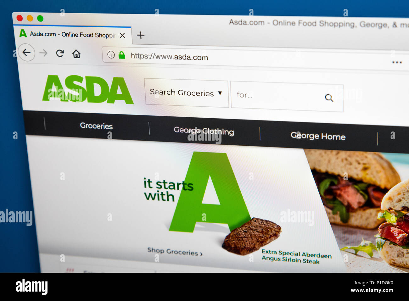 Asda supermarket website hi-res stock photography and images - Alamy