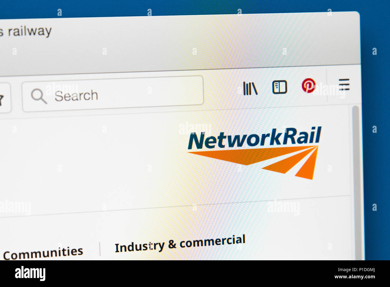 LONDON, UK - MAY 23RD 2018: The homepage of the official website for ...