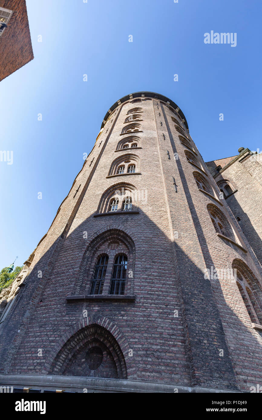 The Rundetaarn or the Round Tower in Copenhagen, Denmark Stock Photo ...