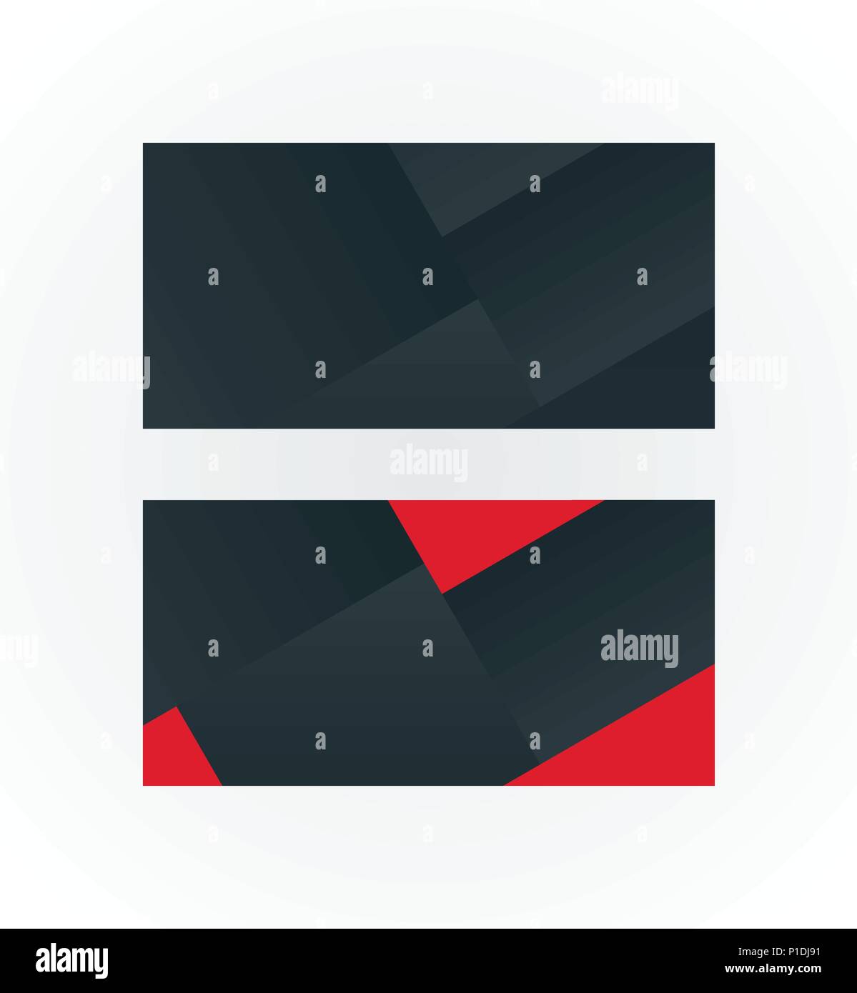 Modern business card template on white background. Vector corporate ...