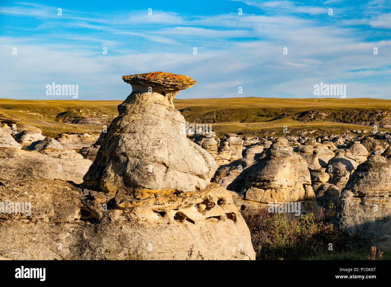 Badlands writing on stone provincial park hi-res stock photography and ...