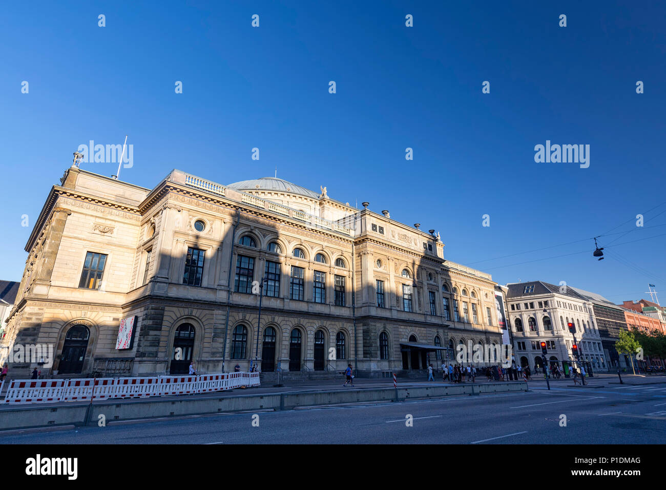 Shadows over the Royal Danish Theatre in Copenhagen, Denmark Stock ...