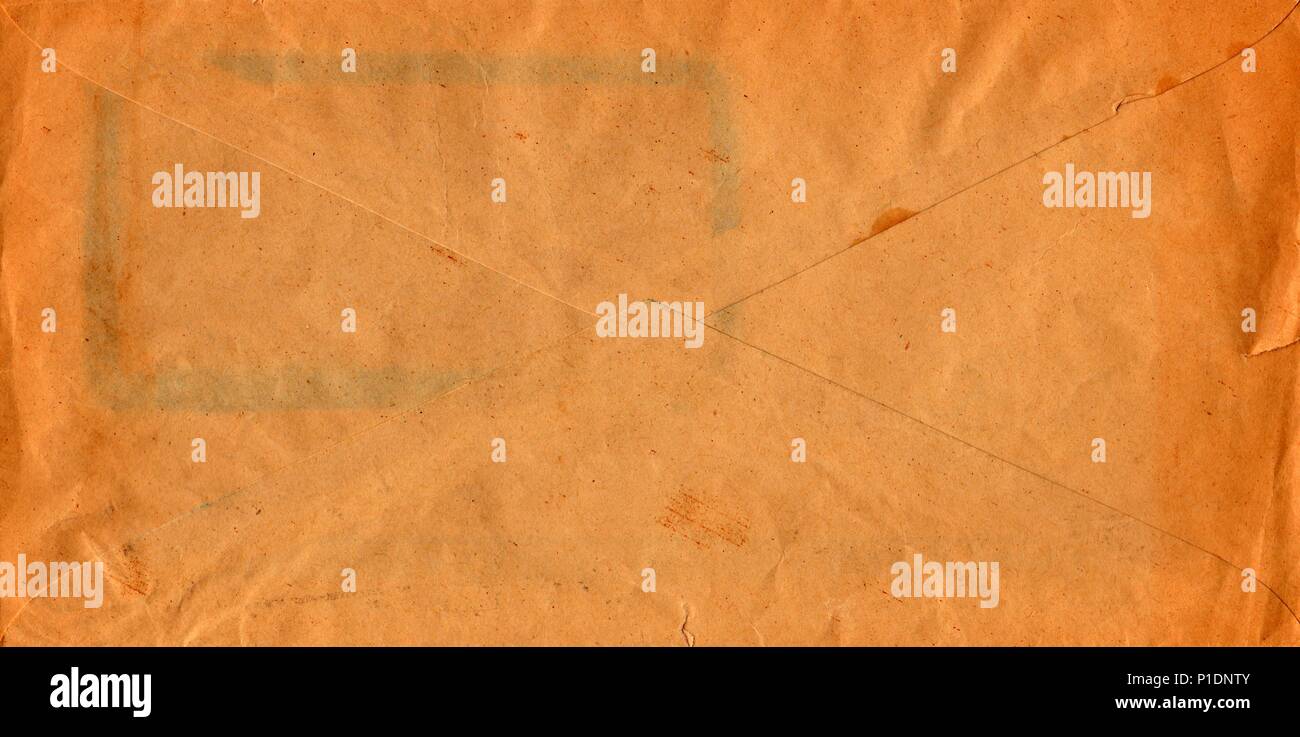 Back of an old used envelope. Rich stain and paper details. Can be used ...