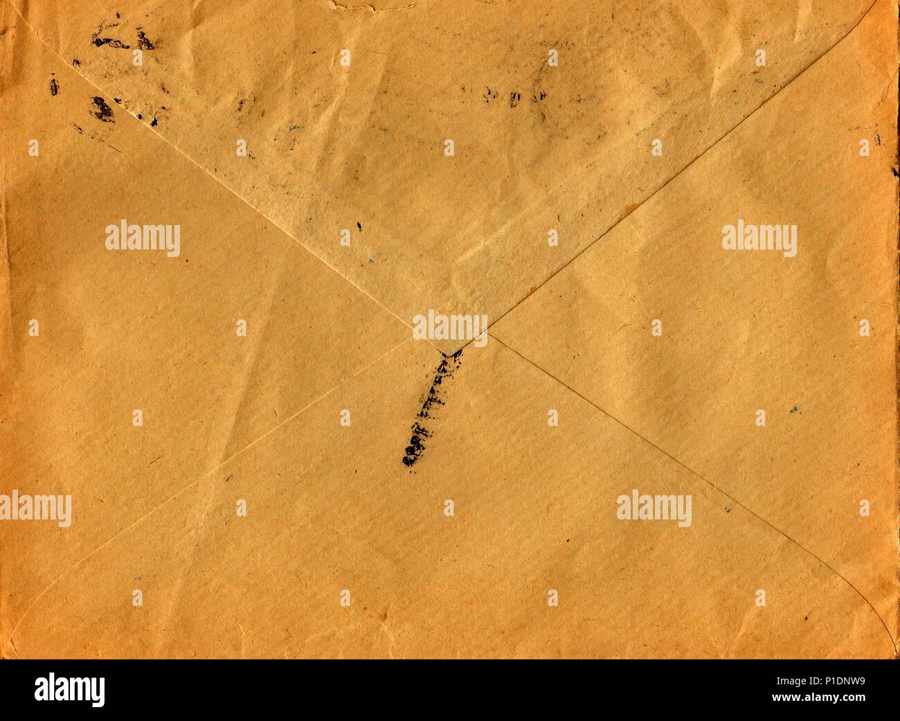 Back of an old used envelope. Rich stain and paper details. Can be used ...