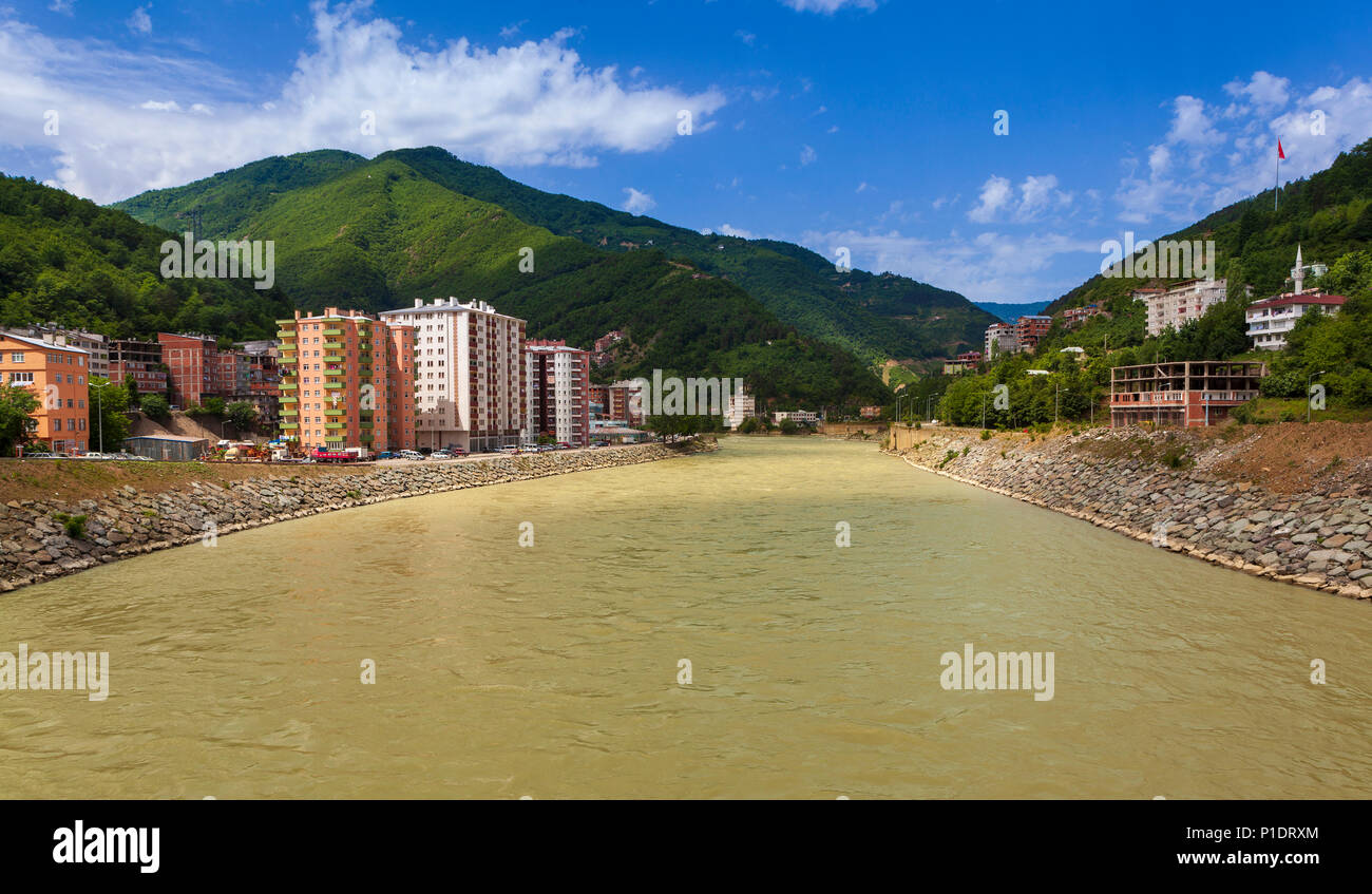 Borcka Town - Artvin - Turkey Stock Photo - Alamy