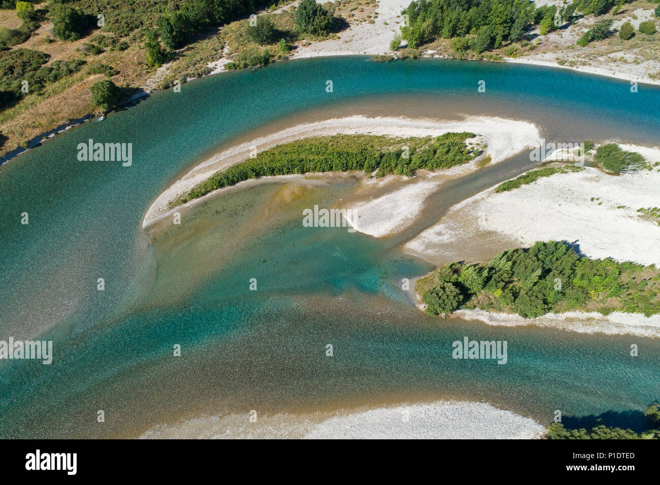 Clutha River near Bendigo, Central Otago, South Island, New Zealand ...