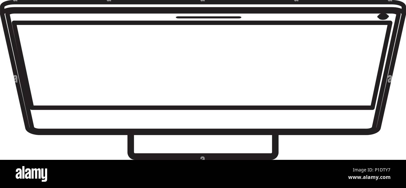 desktop computer isolated icon Stock Vector Image & Art - Alamy