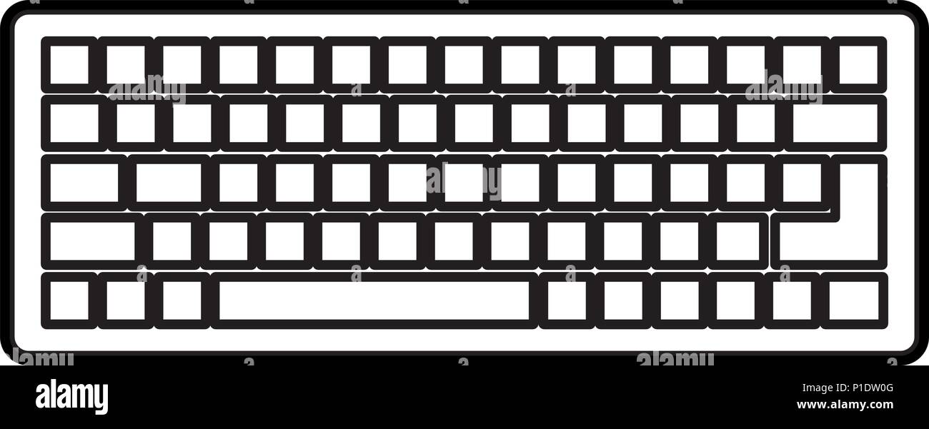 computer keyboard isolated icon Stock Vector Image & Art - Alamy