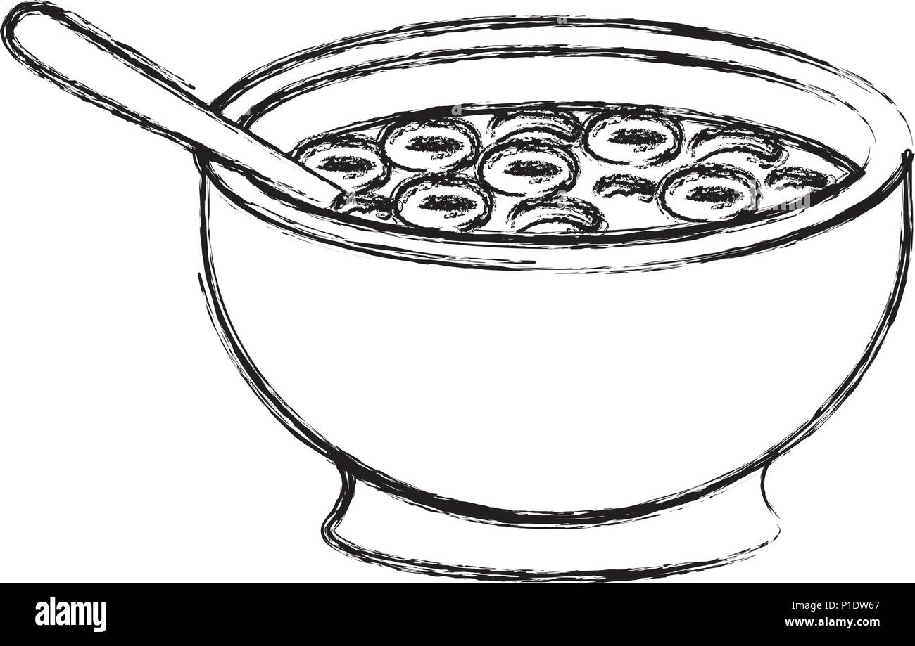 Cereals spoon Stock Vector Images - Alamy