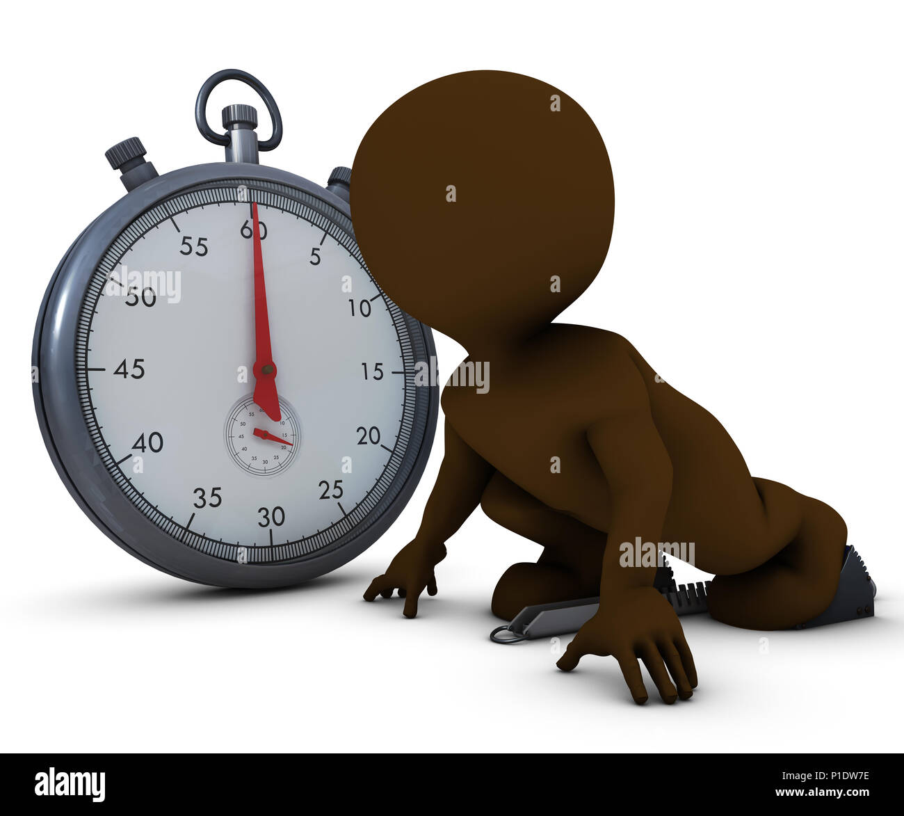 Man run stop Cut Out Stock Images & Pictures - Alamy