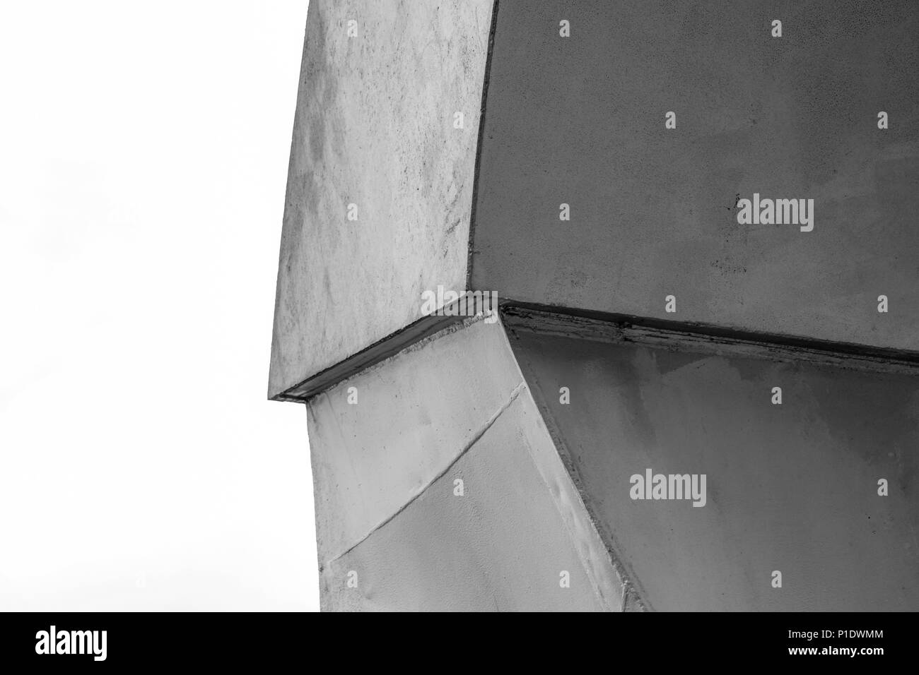 Abstract lines on architecture. modern architecture detail Stock Photo ...