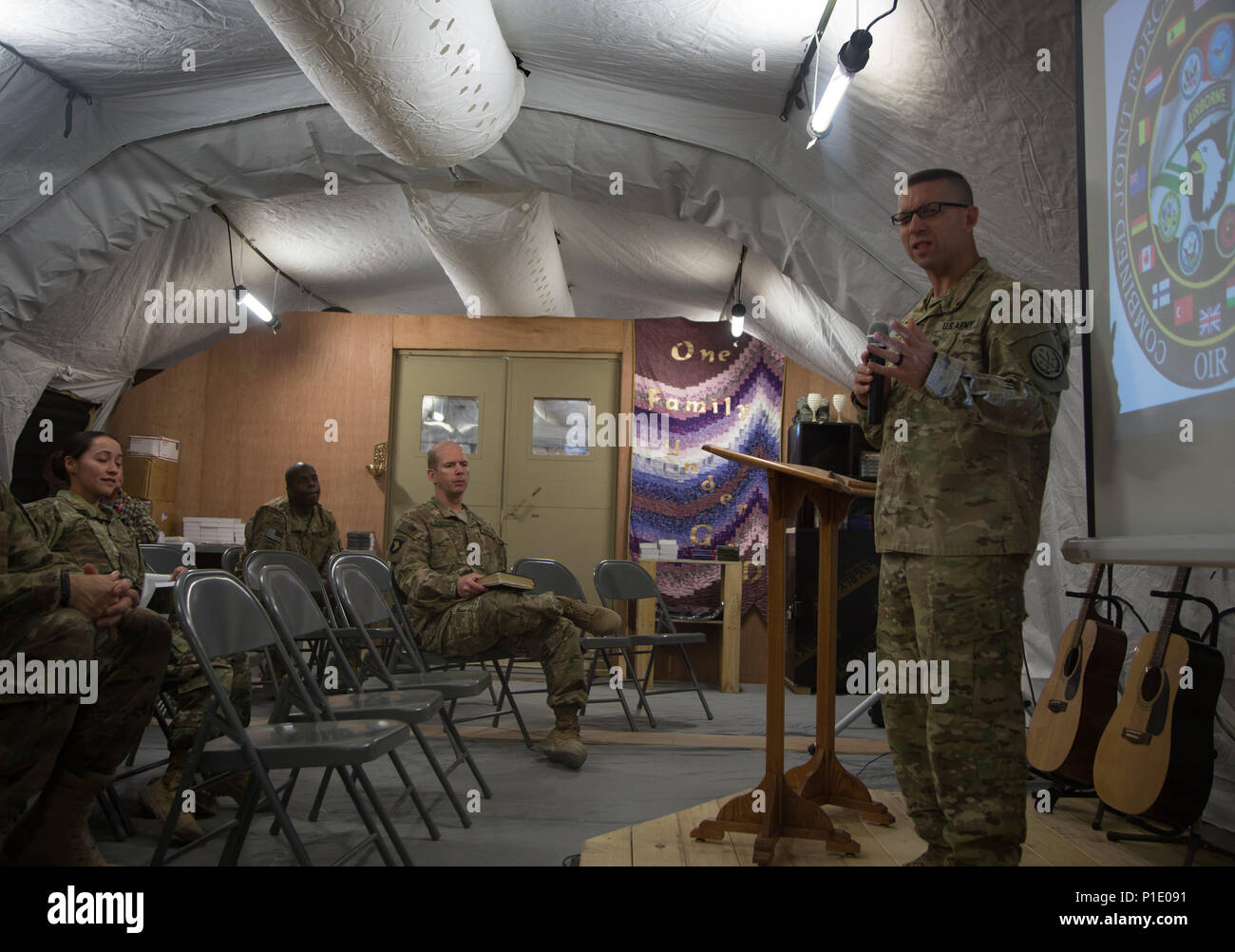 U.S. Army Maj. Nathan Witt, a chaplain assigned to 137th Chaplain ...