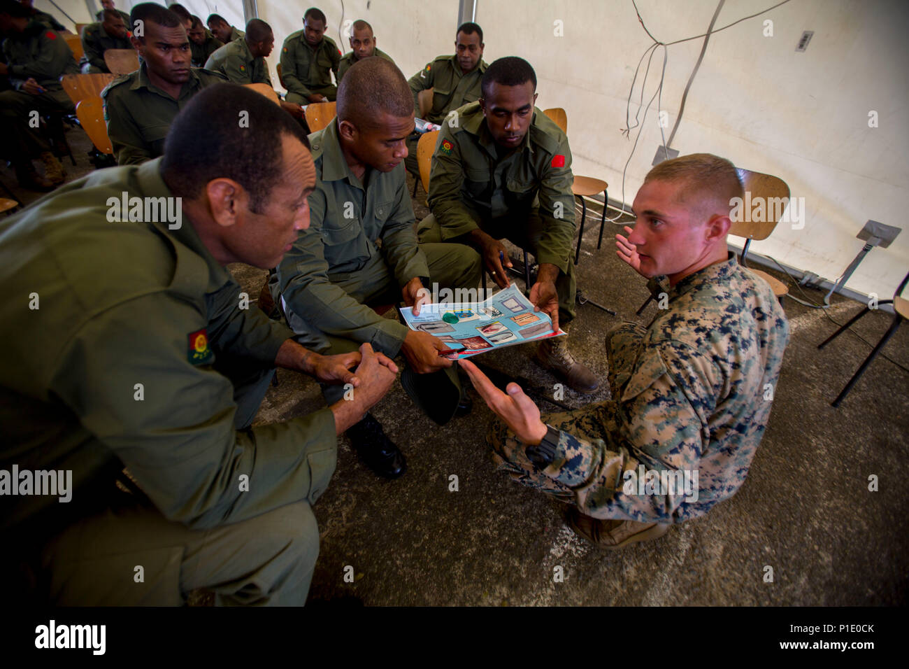 U.S. Marine Cpl. Ryan Heuerman, combat engineer with Combat Engineer ...