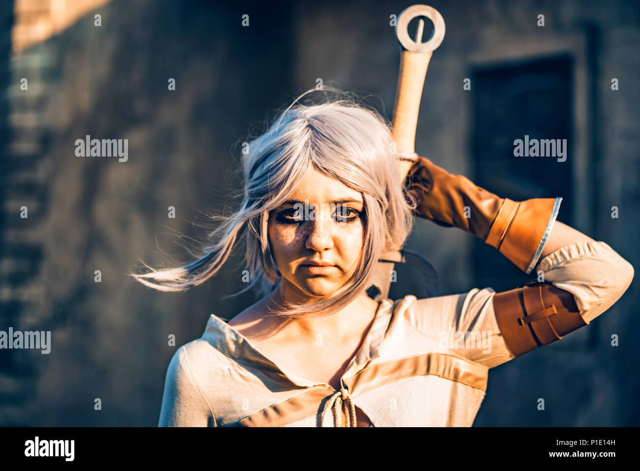 Fantasy cosplay beautiful girl from Witcher Stock Photo - Alamy