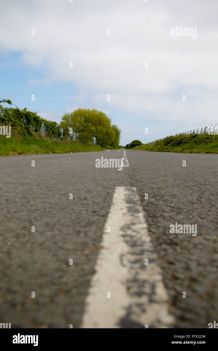 A British road empty of traffic Stock Photo - Alamy