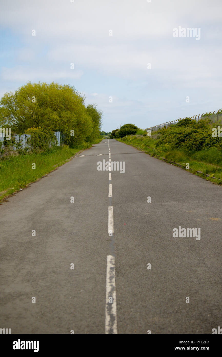 A British road empty of traffic Stock Photo - Alamy