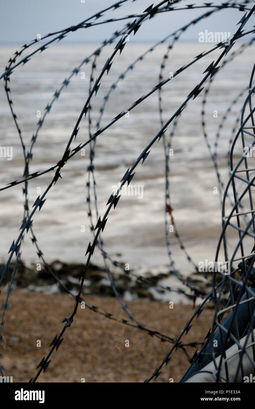 Razor Wire Fence High Resolution Stock Photography and Images - Alamy