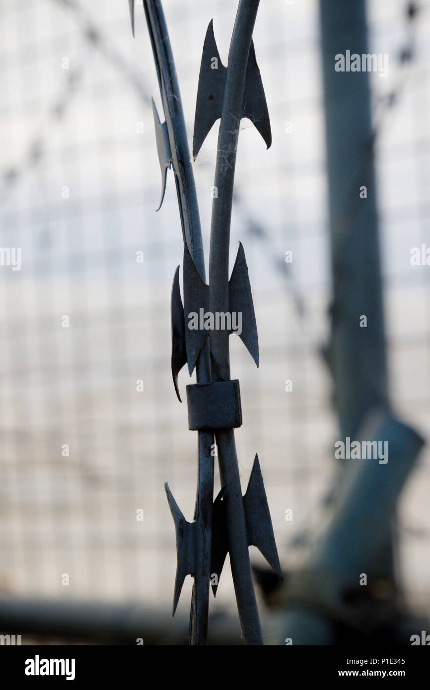 Razor wire injury hi-res stock photography and images - Alamy