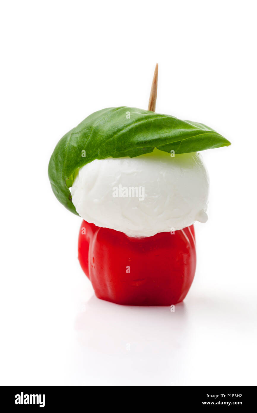 Caprese ingredients black background hi-res stock photography and ...